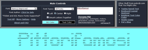 Scritte, testi, simboli e disegni ASCII