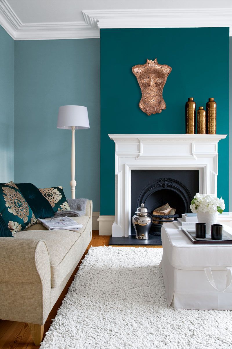 Soggiorno pareti color ottanio: 10 idee e foto