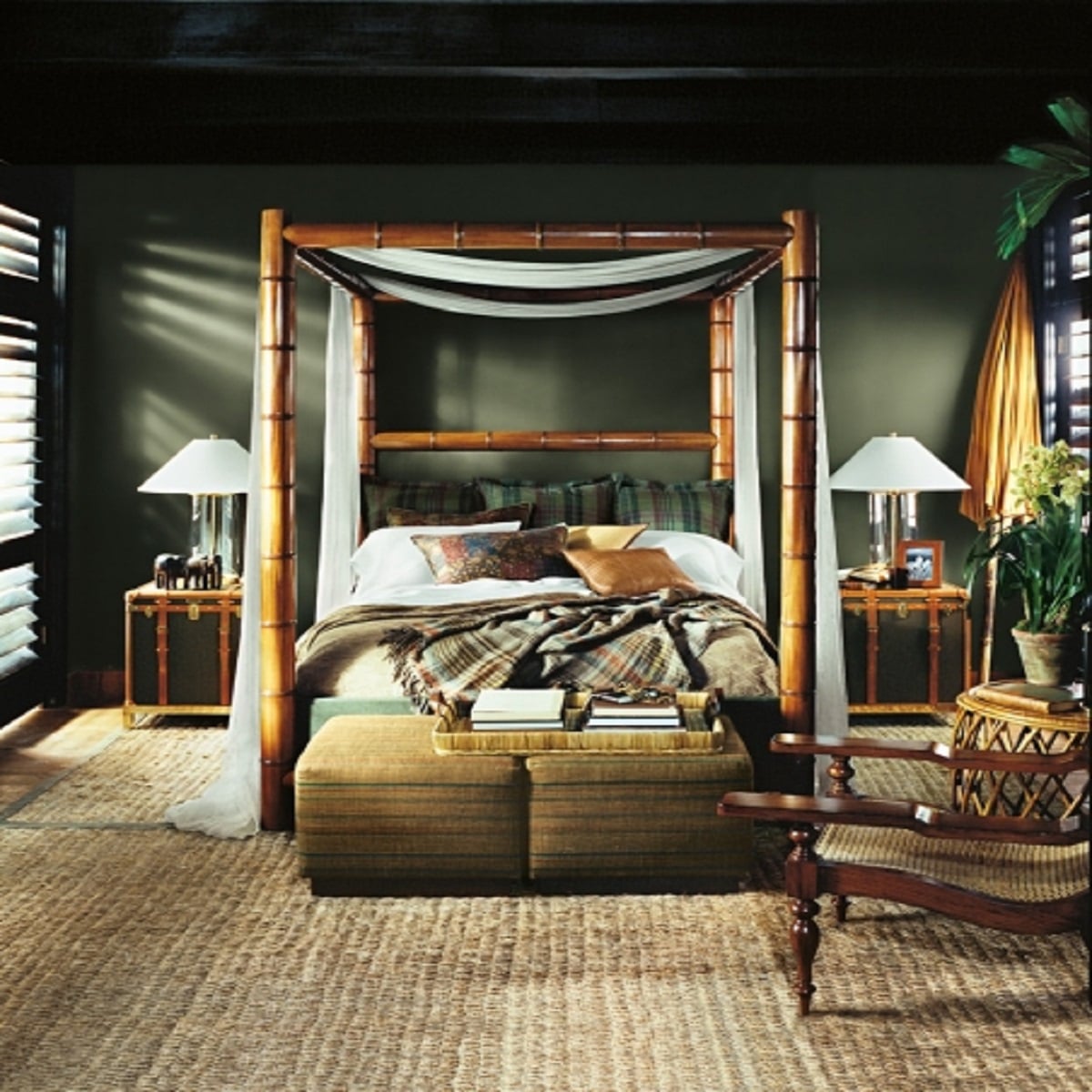 Stile coloniale in camera da letto: 10 idee e foto