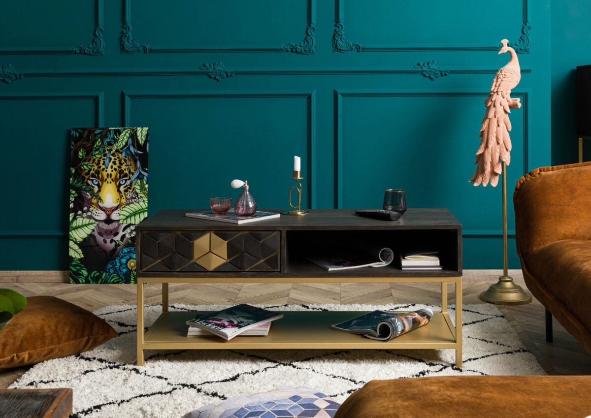 Soggiorno pareti color petrolio: 10 idee e foto