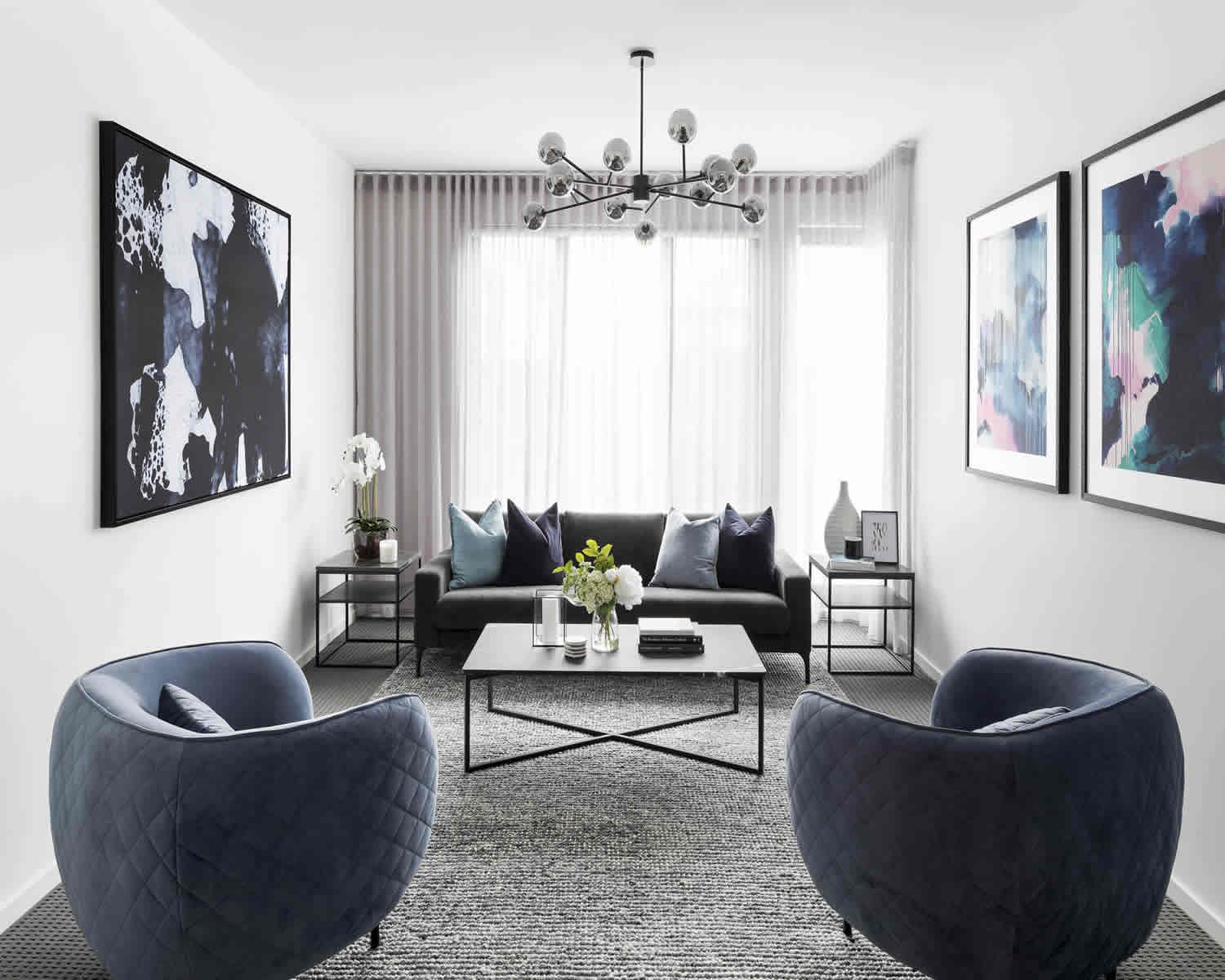 Salotto rettangolare in stile moderno: 10 idee e foto